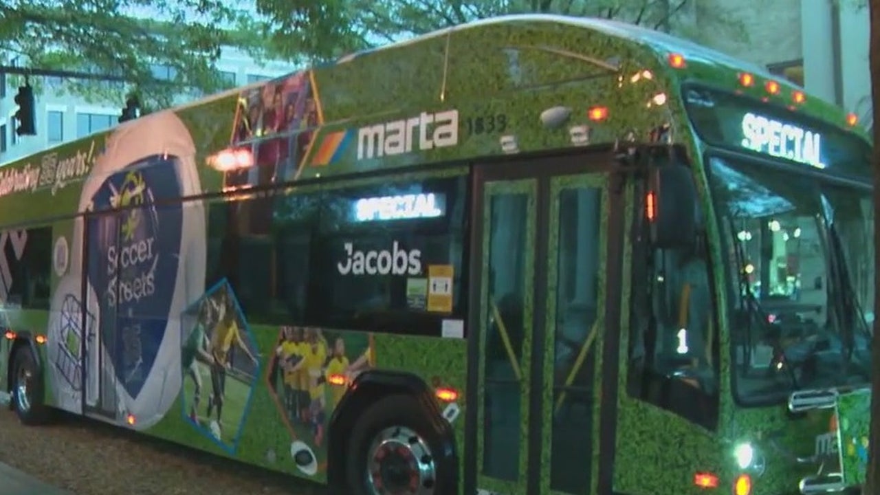 MARTA unveils soccer bus | FOX 5 Atlanta