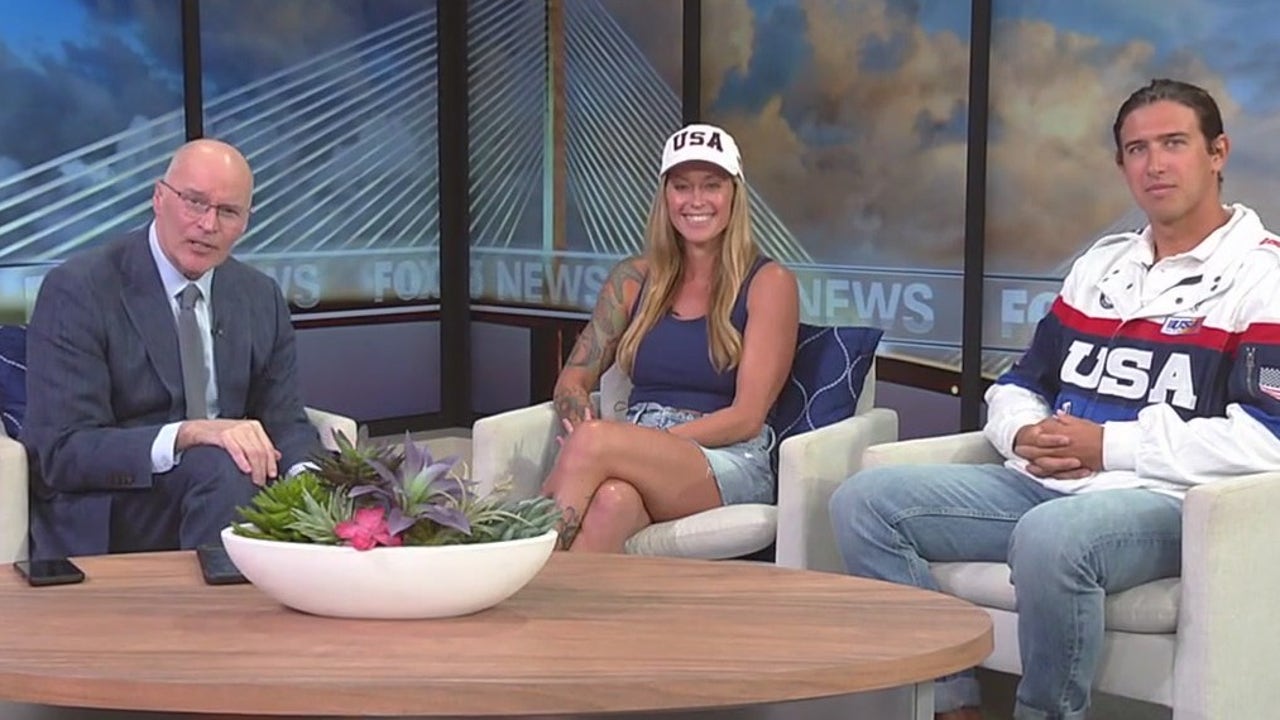 Clearwater Olympian Noah Lyons returns home | FOX 13 Tampa Bay