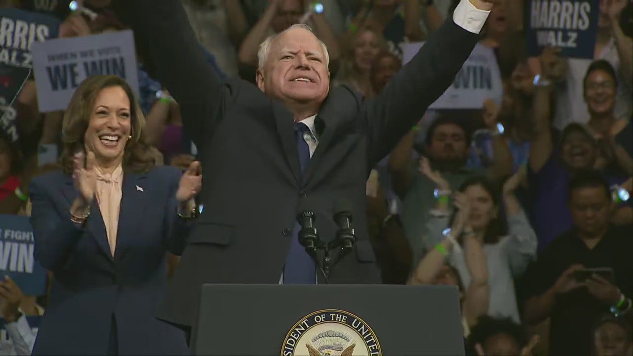 FULL SPEECH: Harris, Walz pump up Philadelphia crowd in 1st appearance ...