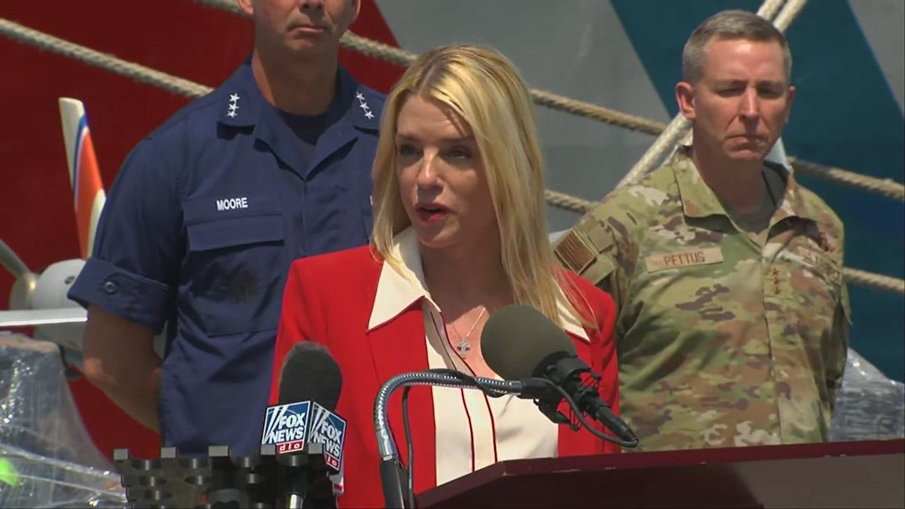 Pam Bondi speaks in Port Everglades on illegal drugs | FOX 35 Orlando
