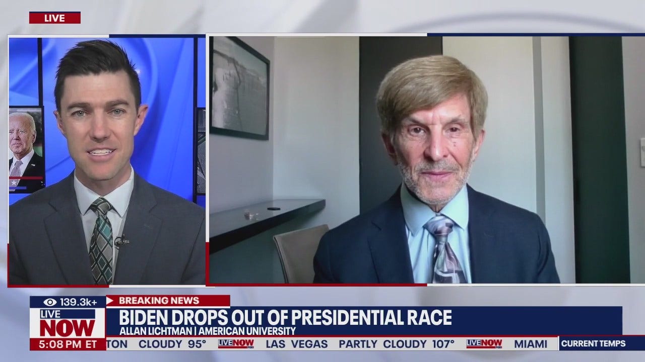 Presidential predictor Allan Lichtman discusses what's next after Biden ...