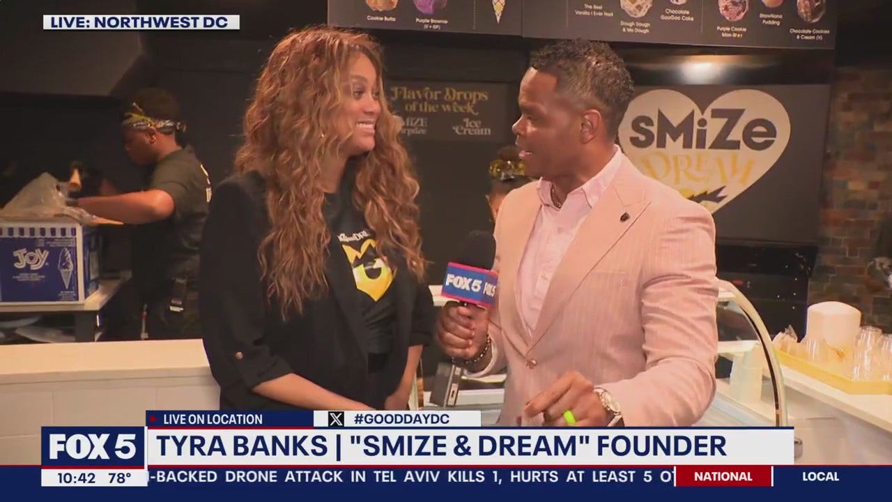 Tyra Banks opens "Smize & Dream" ice-cream shop in DC | FOX 5 DC