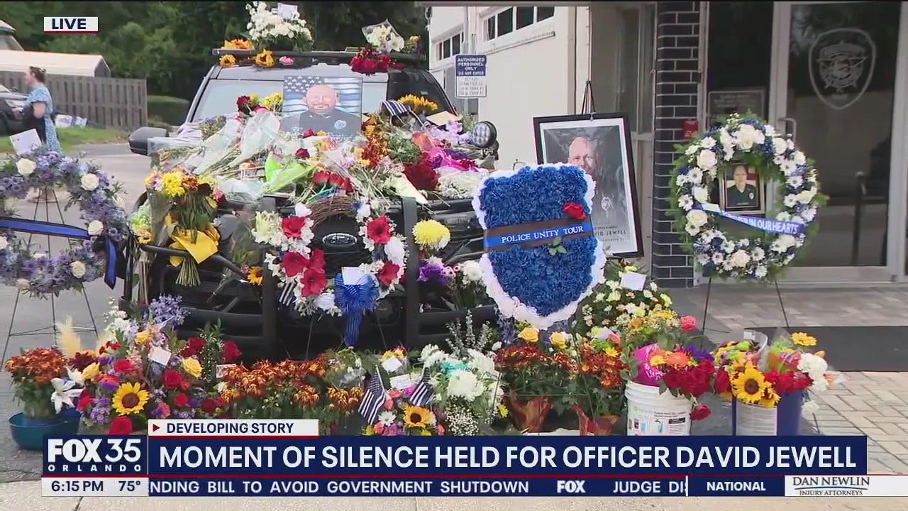 Vigil held for Edgewater Police Ofifcer David Jewell | FOX 35 Orlando