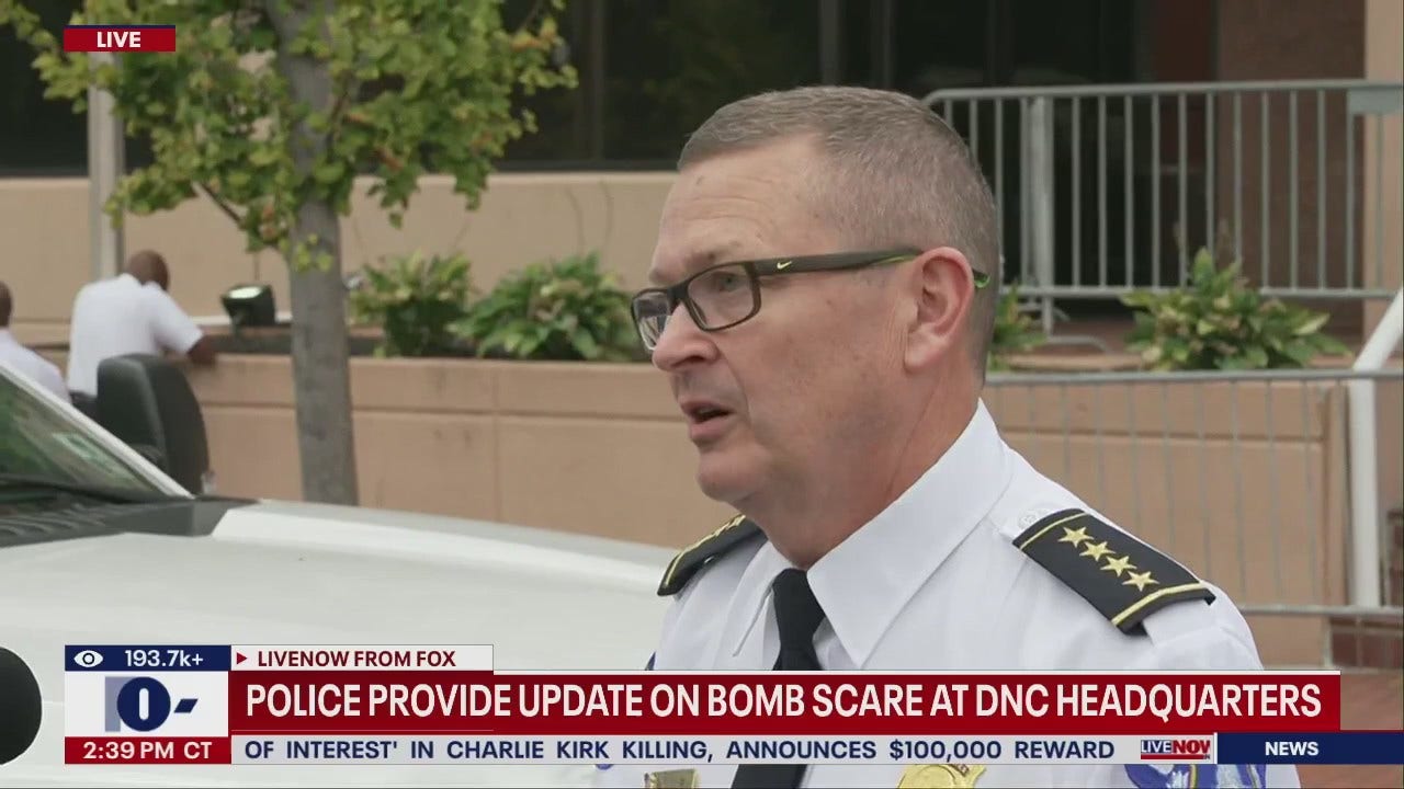 Police update on bomb scare at DNC headquarters | LiveNOW from FOX
