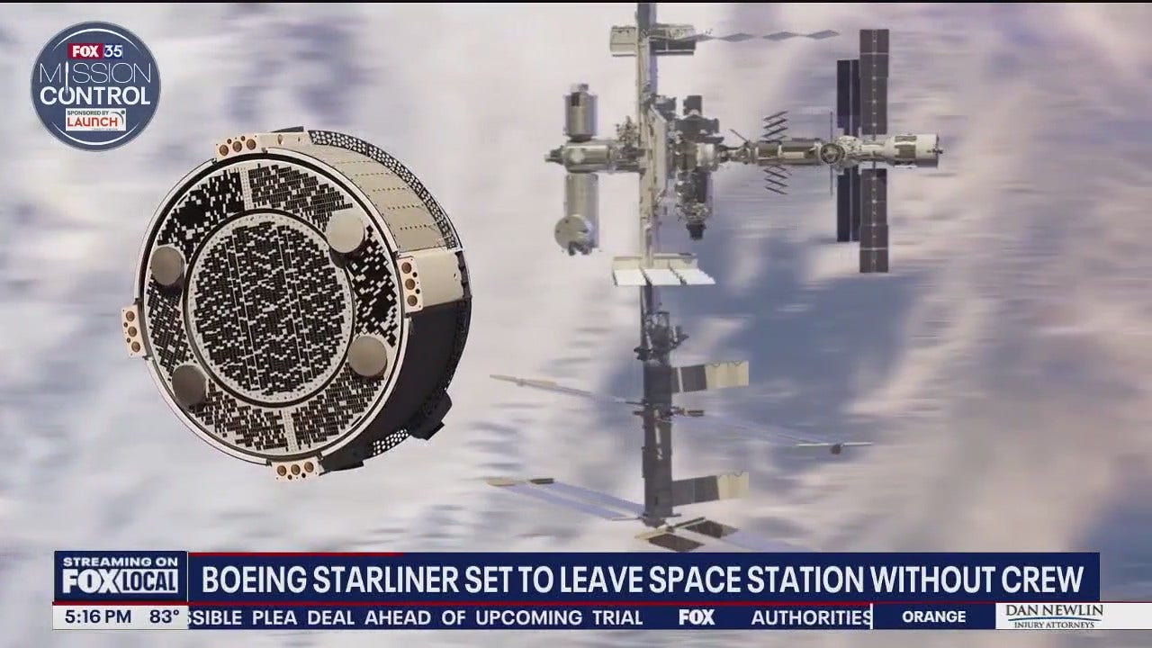Boeing Starliner to undock, return to Earth without crew | FOX 35 Orlando
