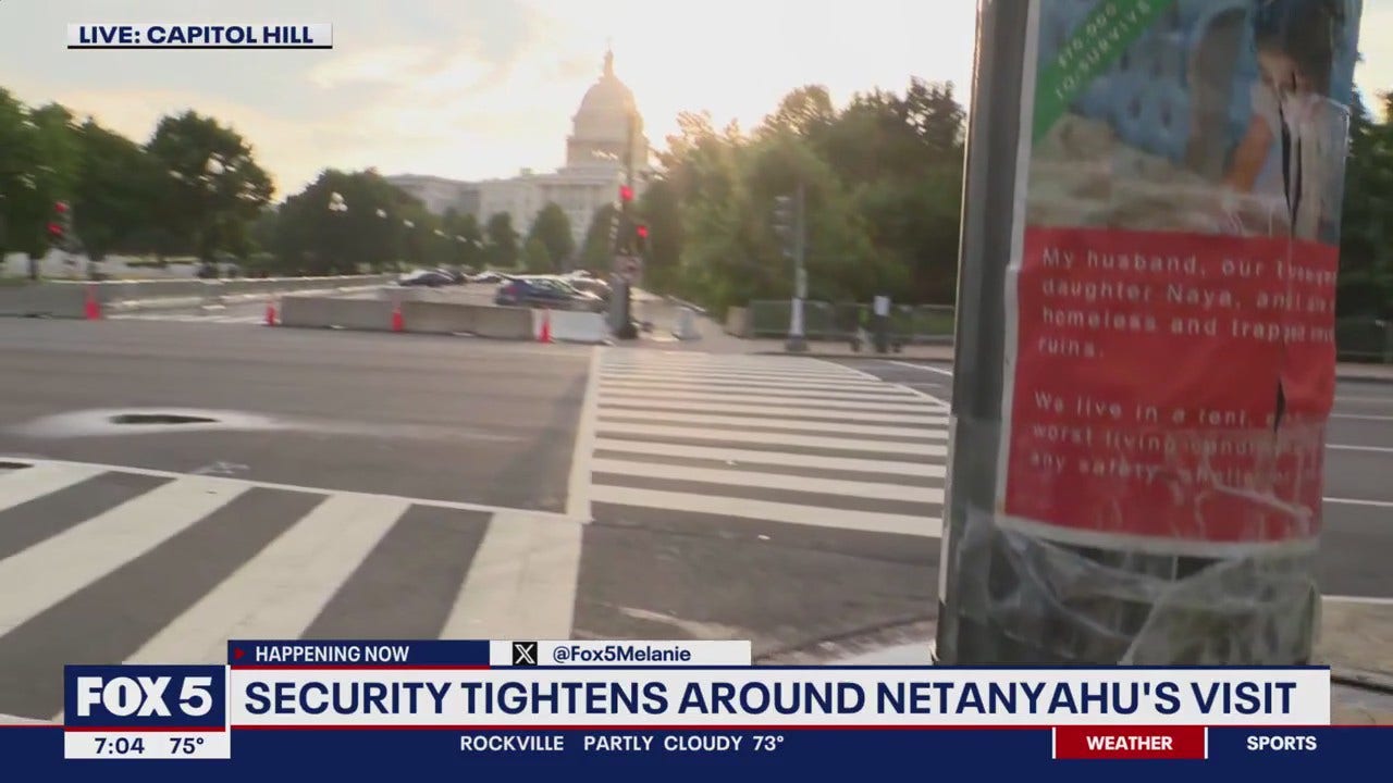 Netanyahu’s DC visit comes with street closures, detours, and protests ...