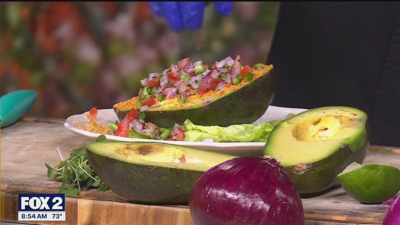 Chef Dunny of Vegan Baddies makes no-cook, raw avocado tacos | FOX 2 ...