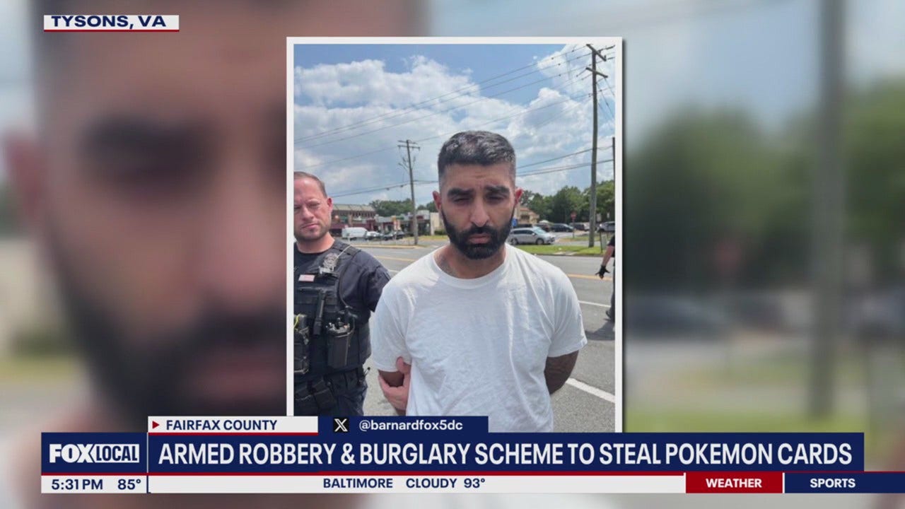 Man arrested for armed robbery scheme to steal Pokémon cards | FOX 5 DC