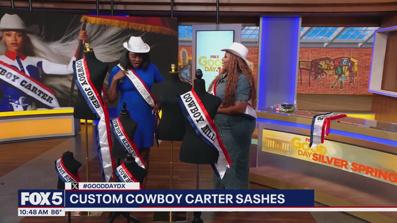 Custom Cowboy Carter sashes | FOX 5 DC