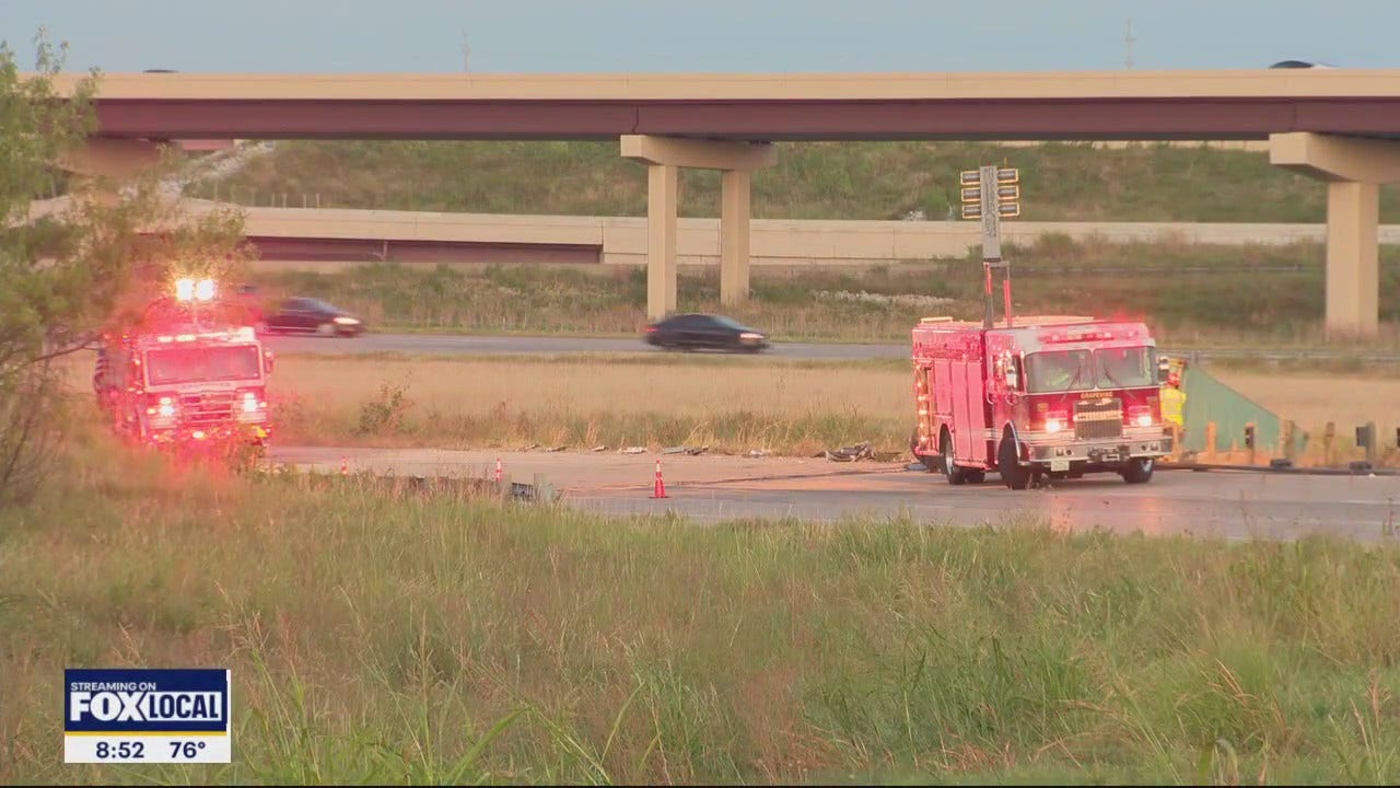 Semi rollover crash closes access to I-635, at least one person dead ...