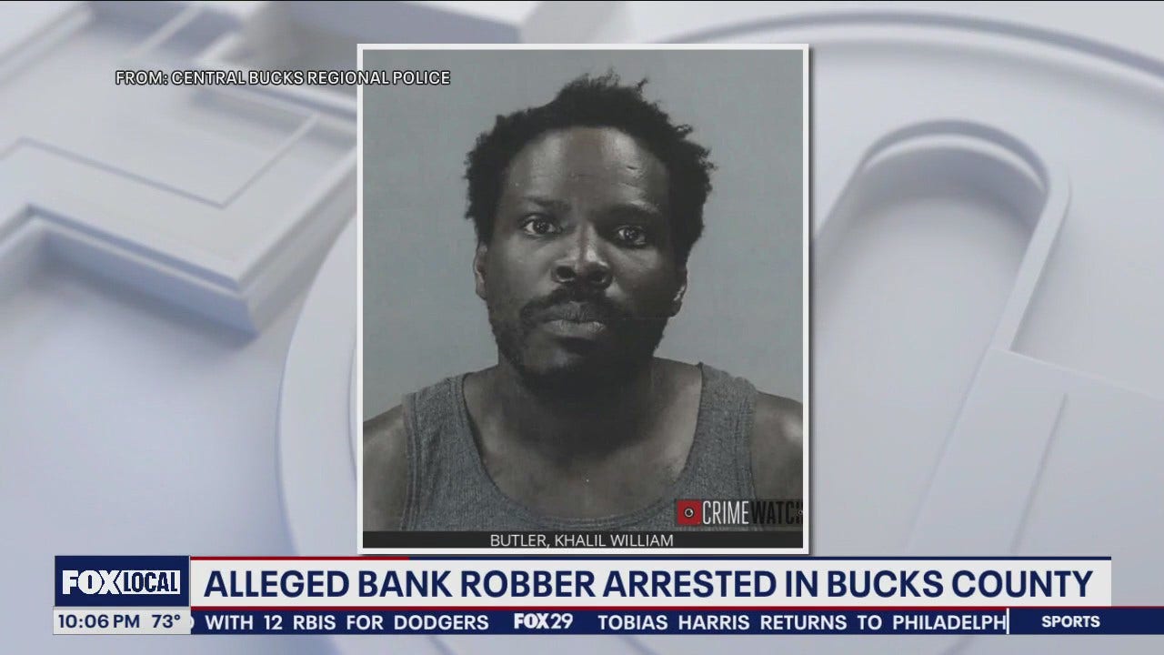 Alleged bank robber arrested in Bucks County | FOX 29 Philadelphia