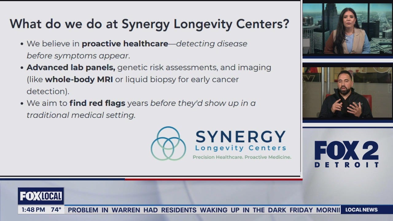 Proactive Healthcare at Synergy Longevity Centers | FOX 2 Detroit