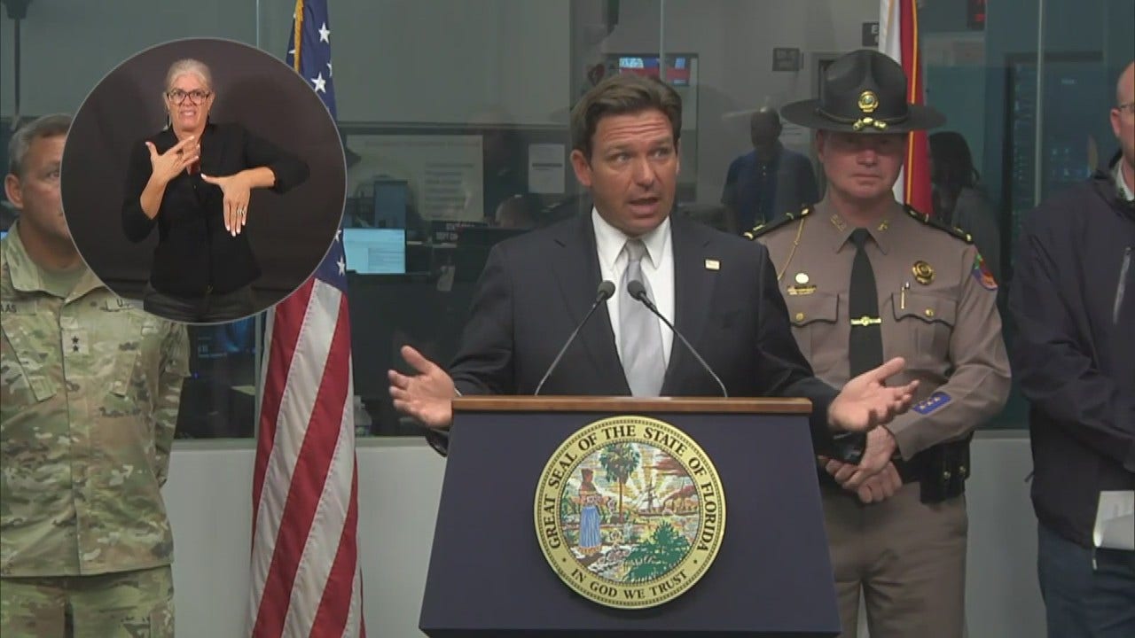 Tracking Hurricane Helene: Governor Ron DeSantis holds press conference ...