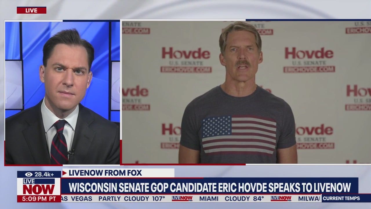 Wisconsin Senate GOP candidate Eric Hovde joins LiveNOW | LiveNOW from FOX