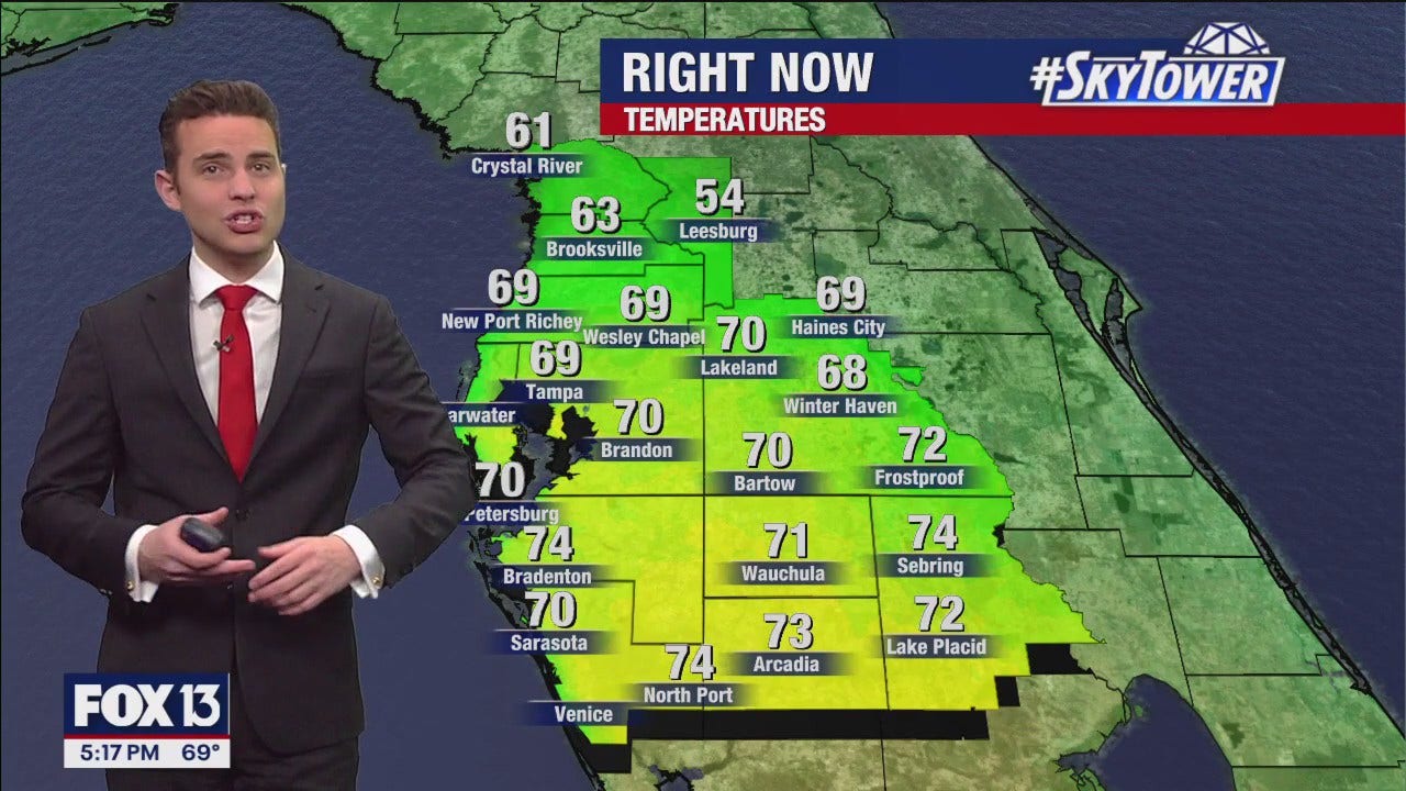 Tampa weather | Comfortable temps overnight | FOX 13 Tampa Bay