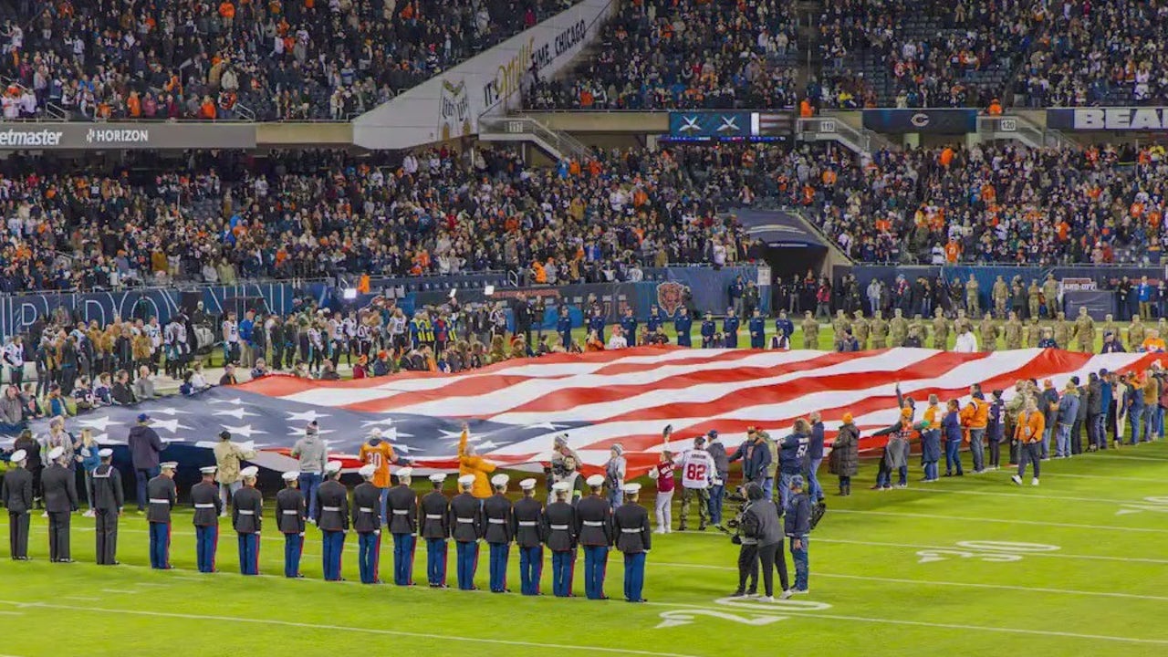 Chicago Bears recognize Veterans Day with Salute to Service | FOX 32 ...