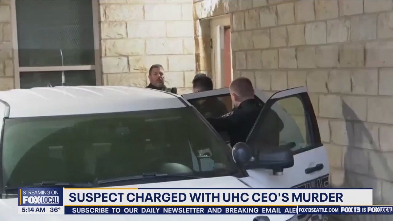 Suspect charged with UHC CEO's murder | FOX 13 Seattle