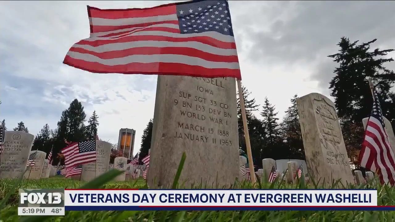 Veterans Day ceremony takes place at Evergreen-Washelli Memorial Park ...