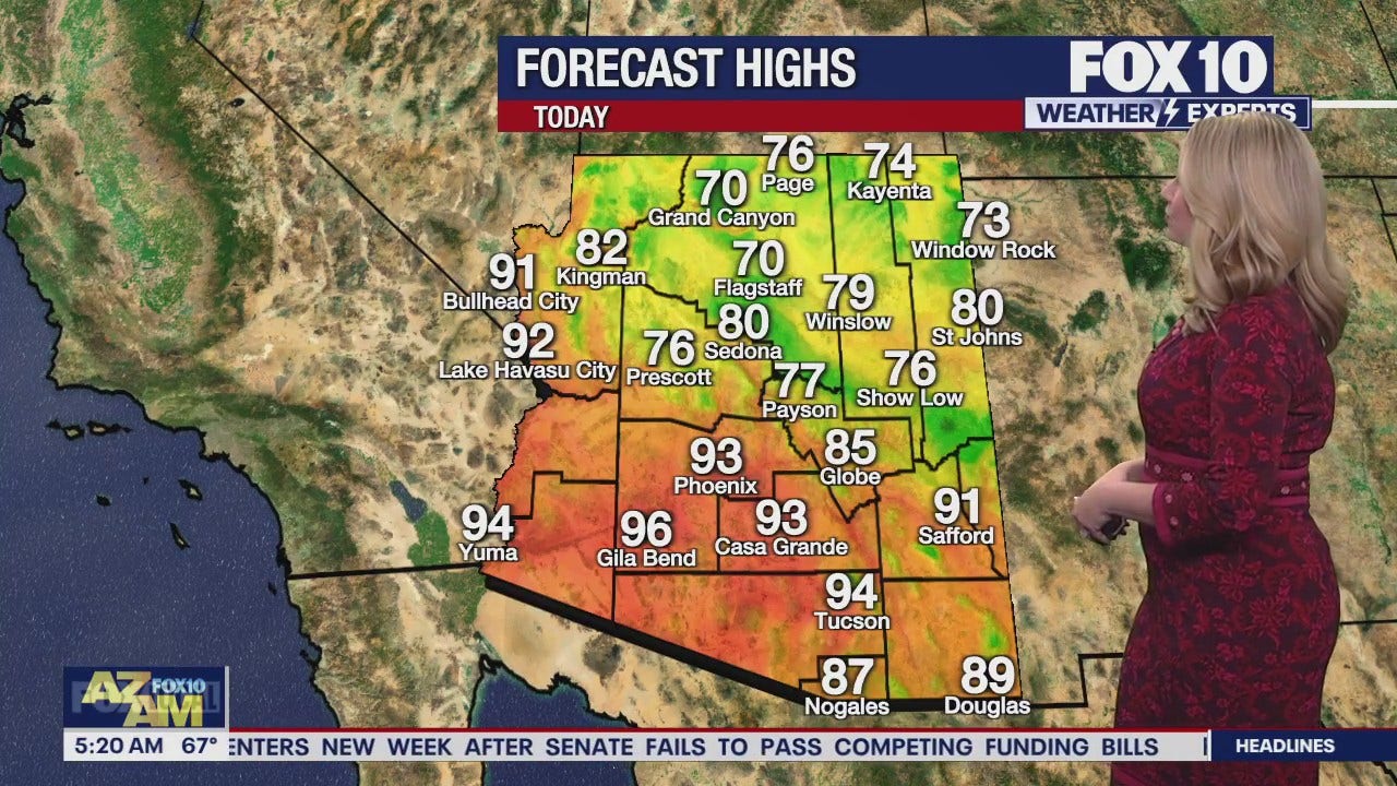 Morning Weather Forecast - 10/6/25 | FOX 10 Phoenix