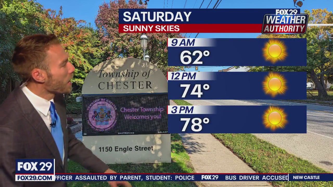 Weather Authority: 11:30 p.m. Friday forecast | FOX 29 Philadelphia