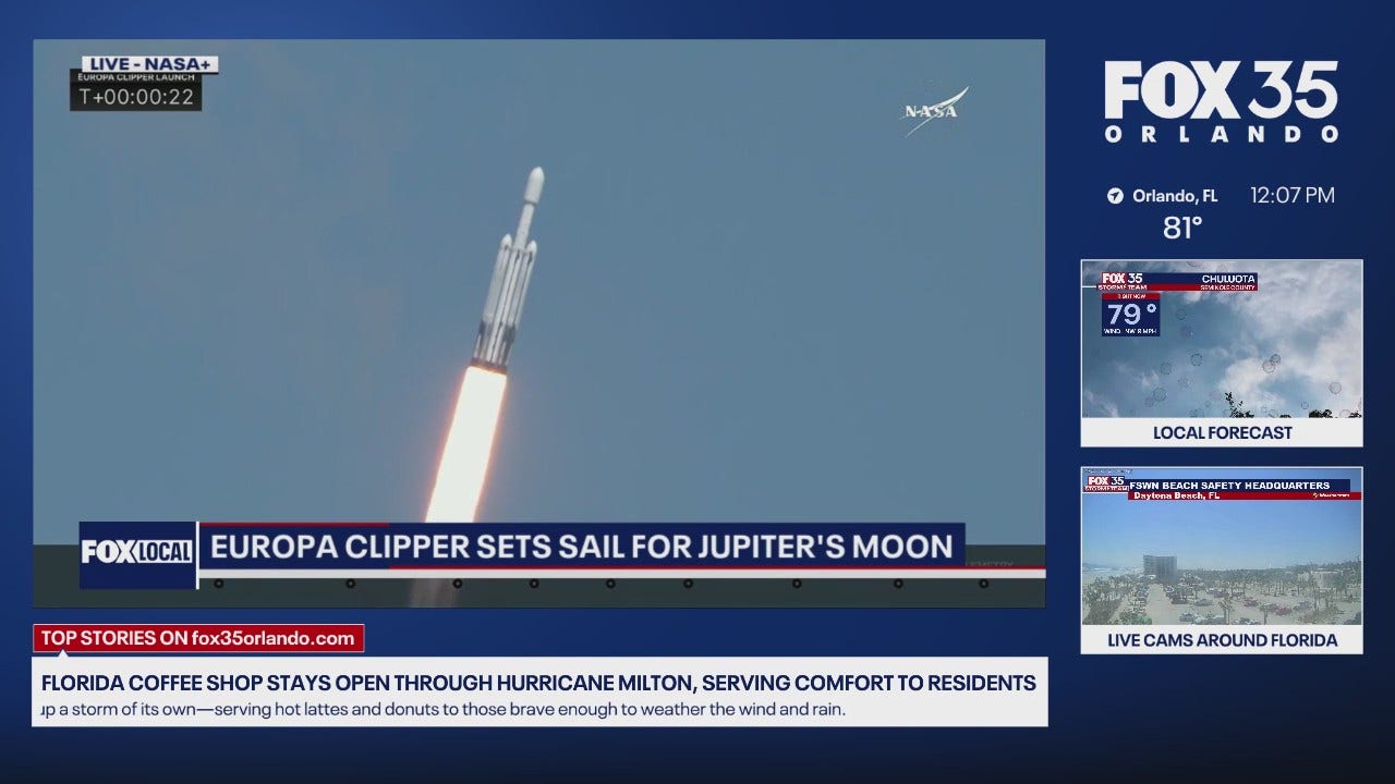 Watch: Europa Clipper headed to Jupiter | FOX 35 Orlando