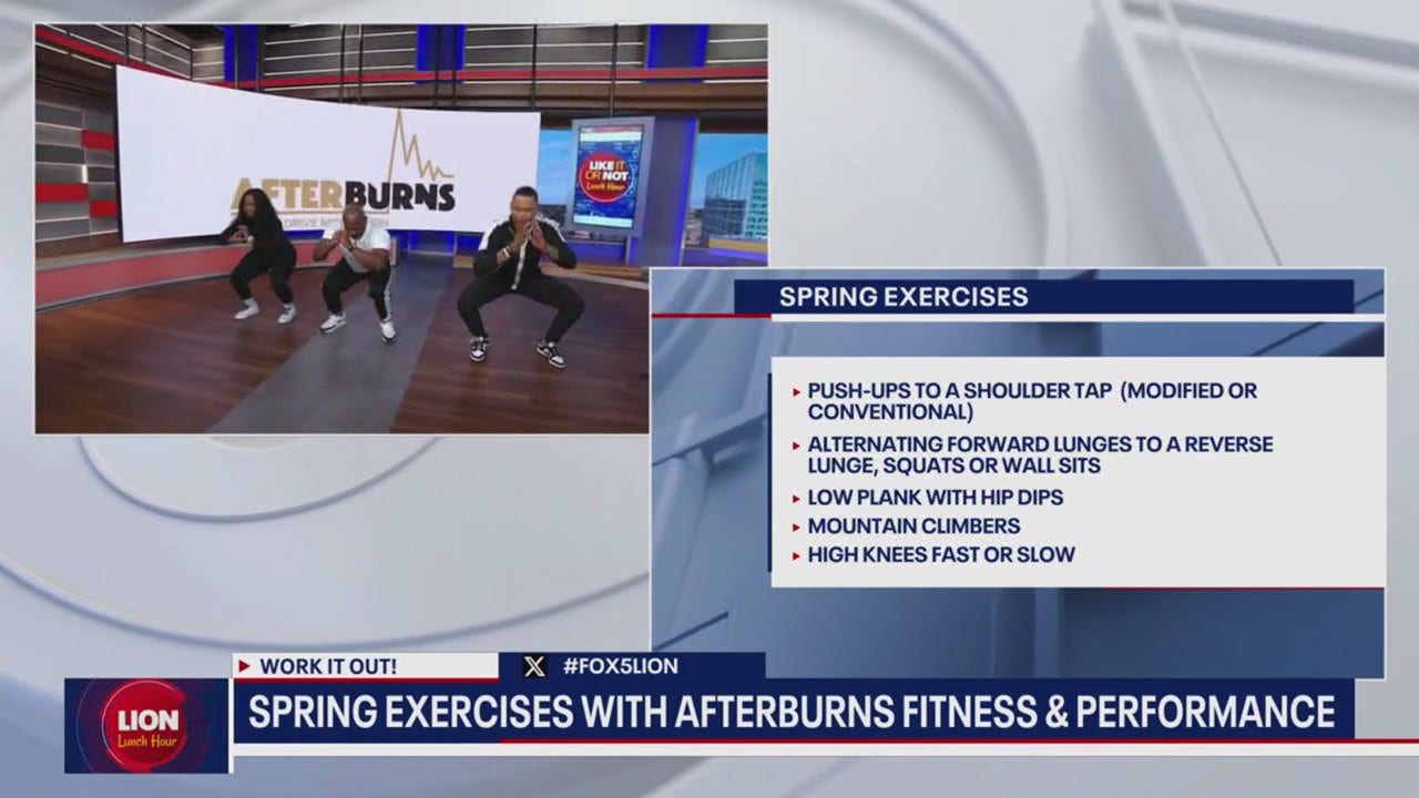 Spring Exercises with Afterburns Fitness and Performance | FOX 5 DC