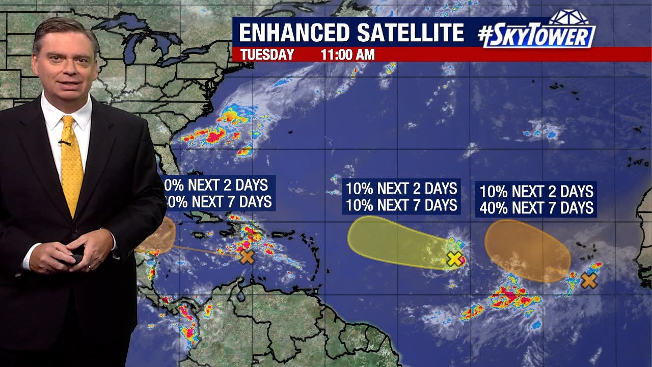 Multiple disturbances in Atlantic | FOX 13 Tampa Bay