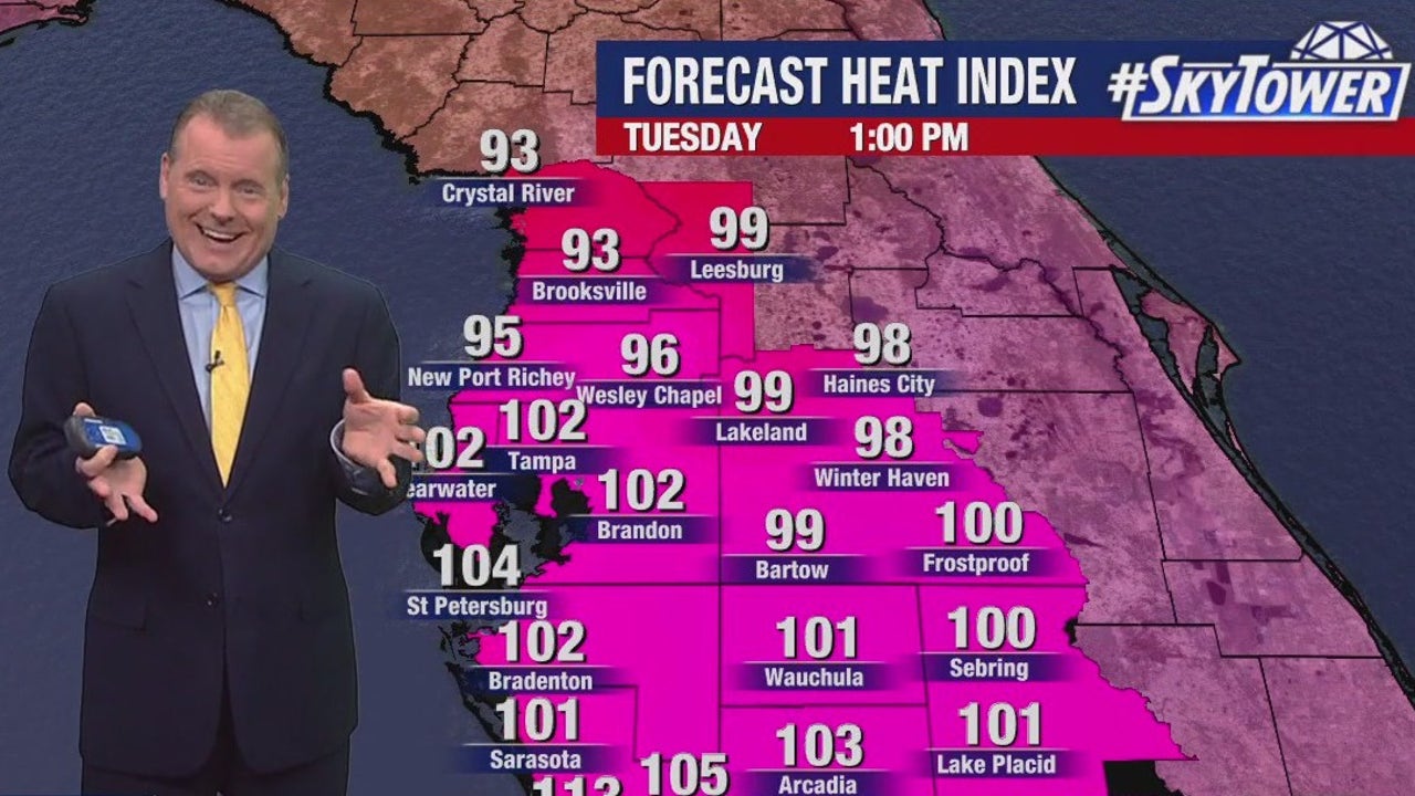 Tampa weather | lower heat indices possible Tuesday | FOX 13 Tampa Bay