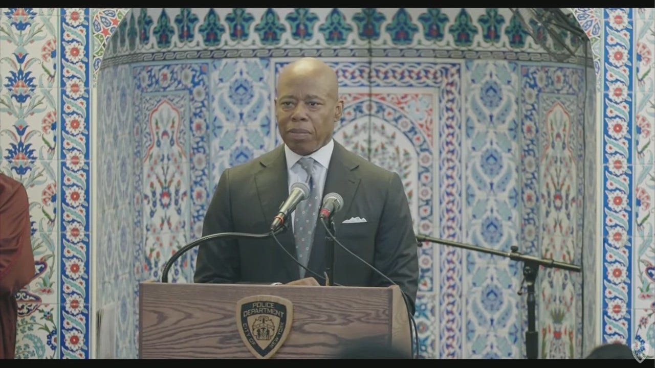 'In all that anger, I also have hope': Adams at NYPD Det. Islam funeral ...