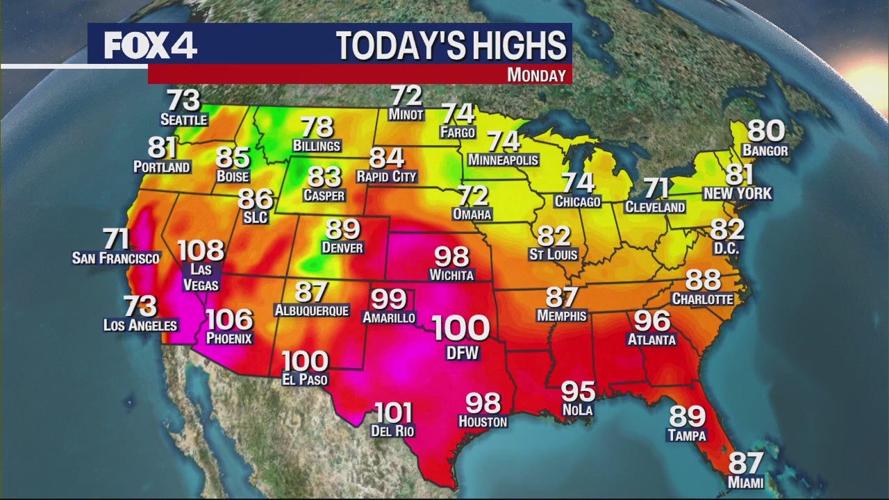 Dallas Weather: July 1 morning forecast | FOX 4 Dallas-Fort Worth