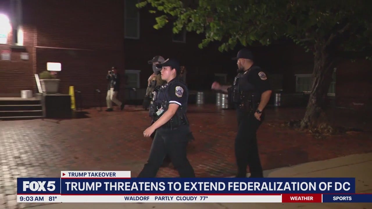 Trump threatens to extend federalization of D.C. | FOX 5 DC