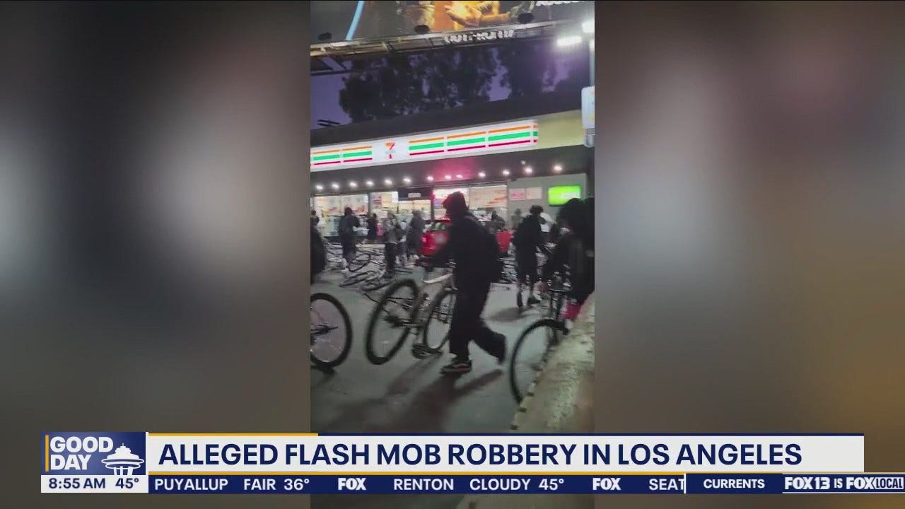 Alleged flash mob robberies happening in Los Angeles, CA | FOX 13 Seattle