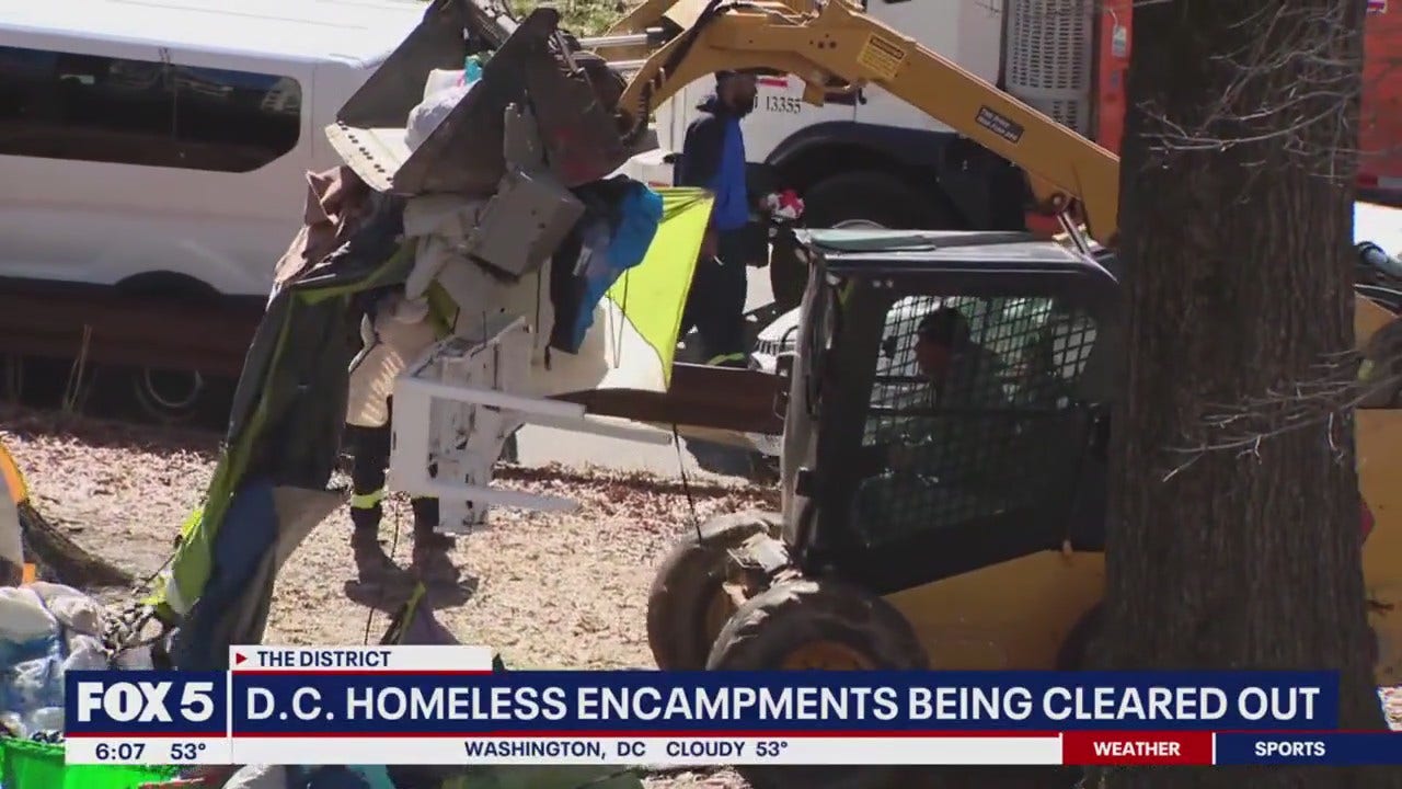 DC homeless encampments being cleared out | FOX 5 DC