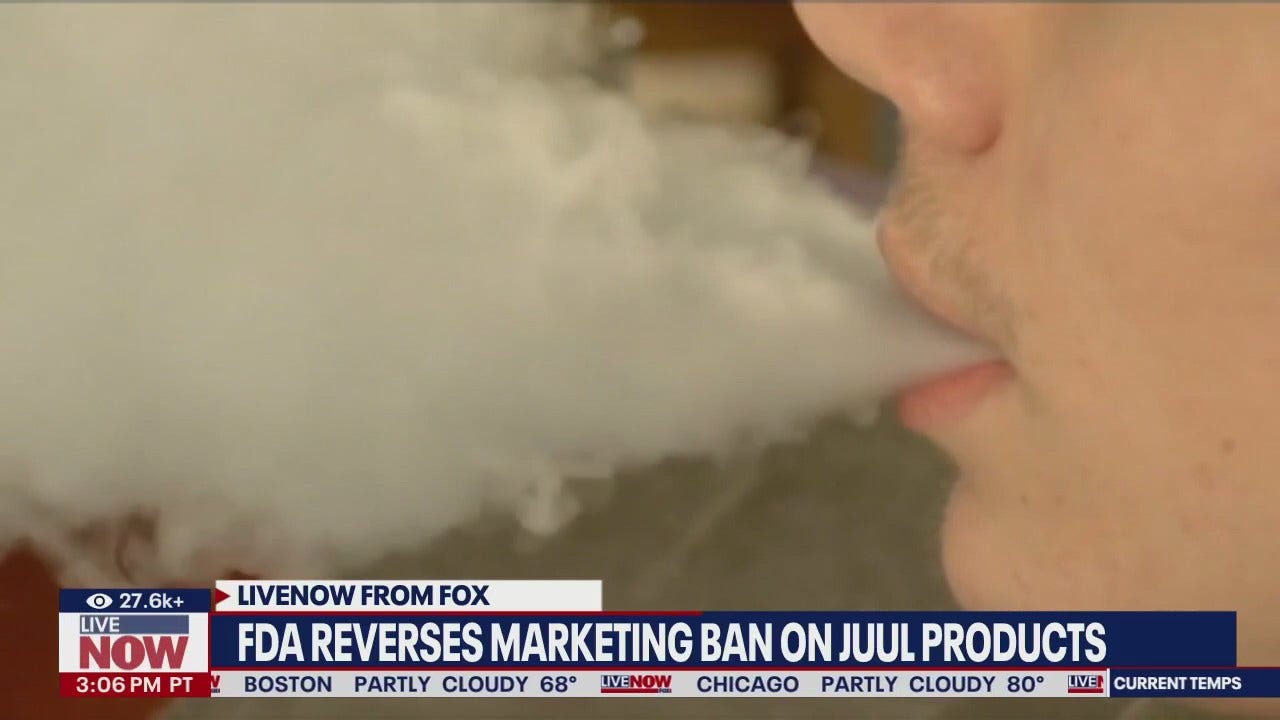 FDA rescinds marketing ban on e-cig company Juul | LiveNOW from FOX