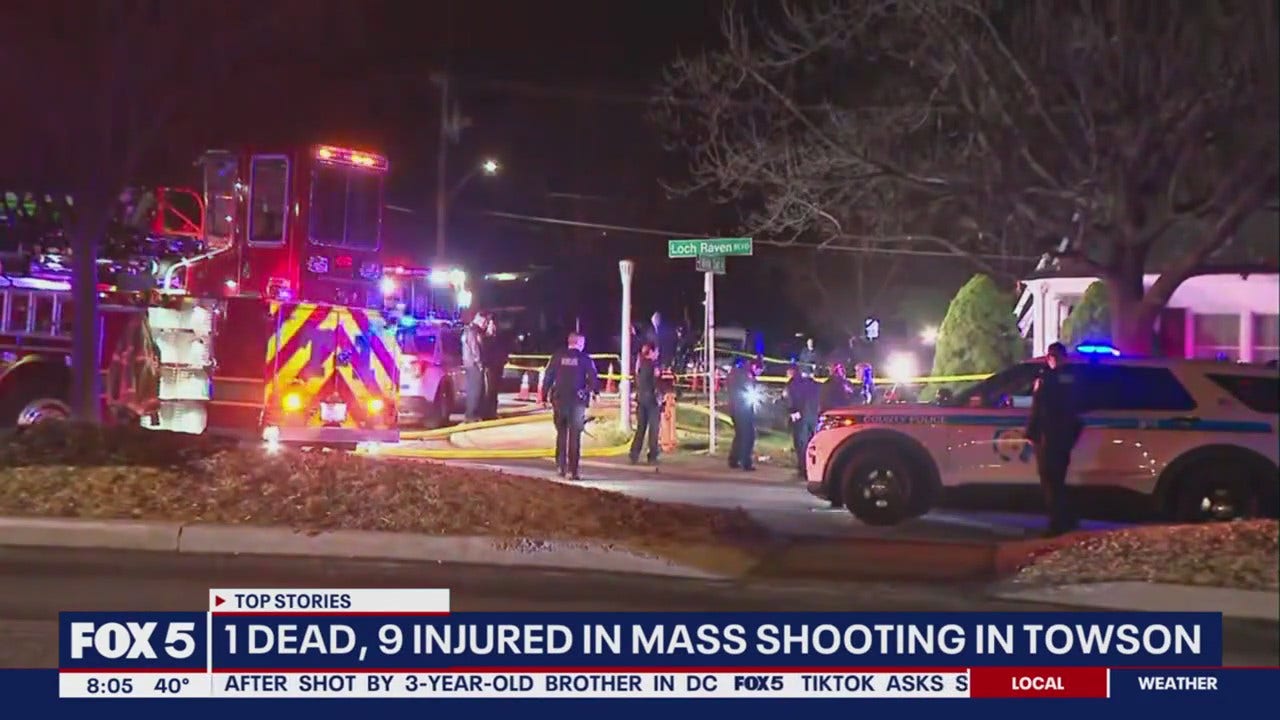 Towson shooting: 1 dead, 9 remain hospitalized | FOX 5 DC