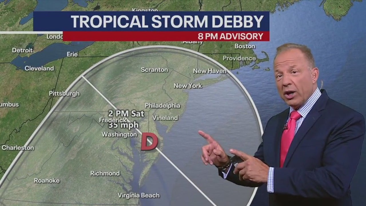 Tracking tropical storm Debby | FOX 5 New York