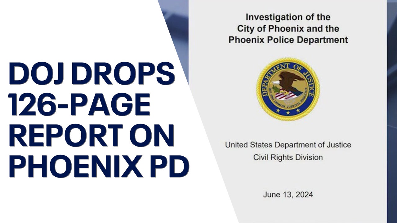 DOJ's 126-page report cites Phoenix Police violations | FOX 10 Phoenix