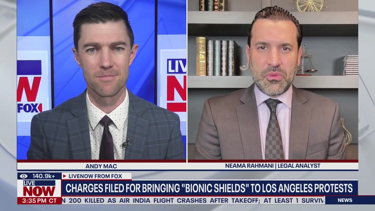 Charges for bringing bionic shields to L.A. protests | LiveNOW from FOX