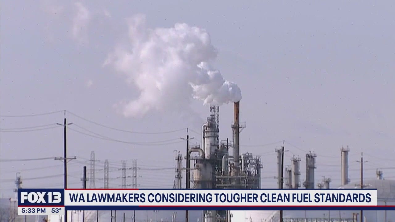 WA lawmakers considering tougher clean fuel standards | FOX 13 Seattle