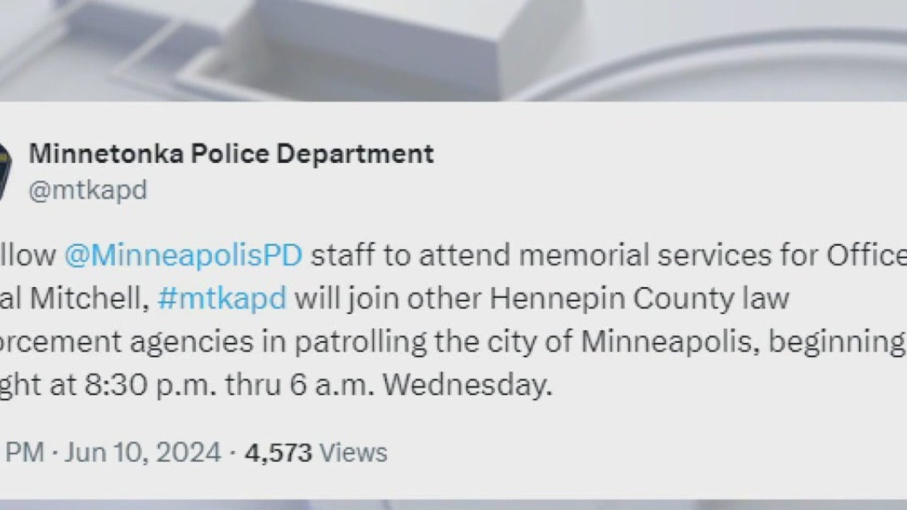 Outside officers patrolling Mpls during memorial | FOX 9 Minneapolis-St ...
