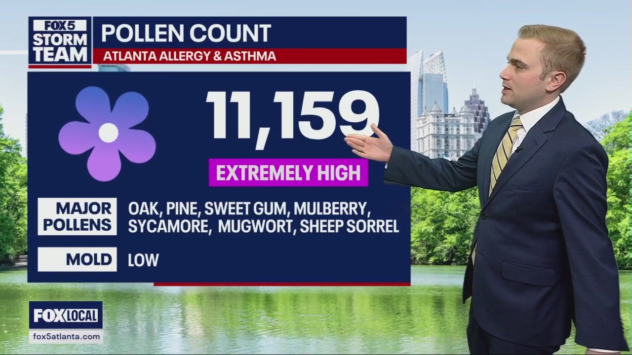 Pollen Update: Extremely High Values This Weekend | FOX 5 Atlanta