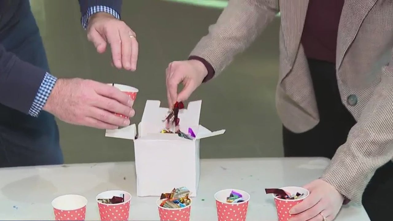 Prepping / tossing confetti cups | FOX6 Milwaukee