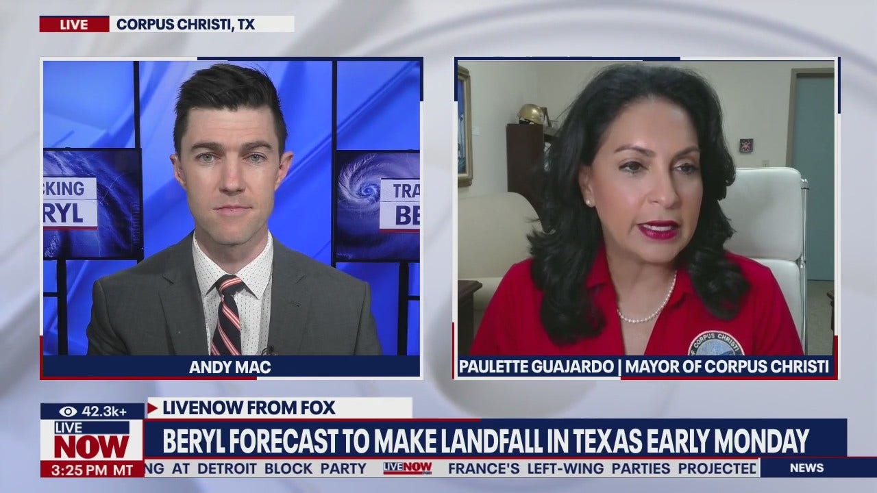 Beryl expected to make landfall in Texas overnight | LiveNOW from FOX