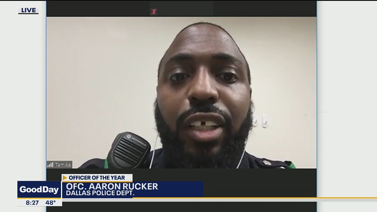 Officer Aaron Rucker named DPD's Officer of the Year | FOX 4 Dallas ...