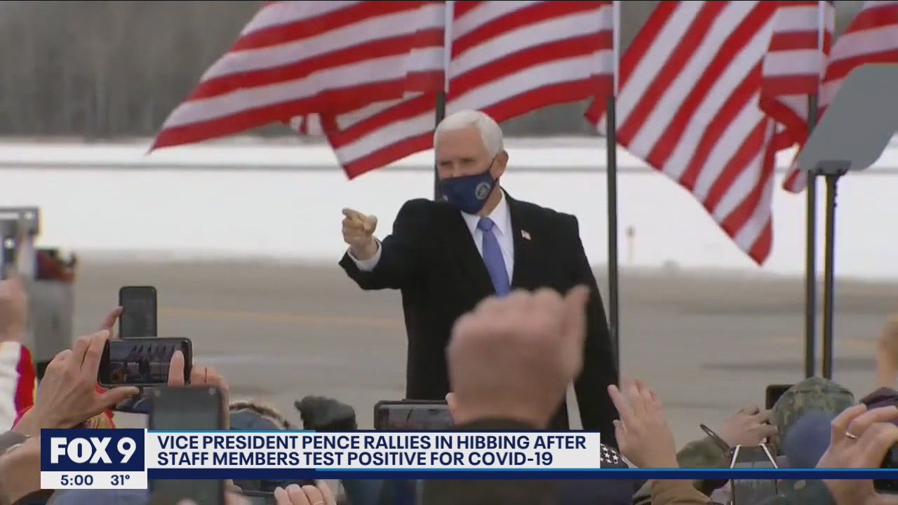 Vice President Pence holds rally in Hibbing, Minnesota | FOX 9 ...