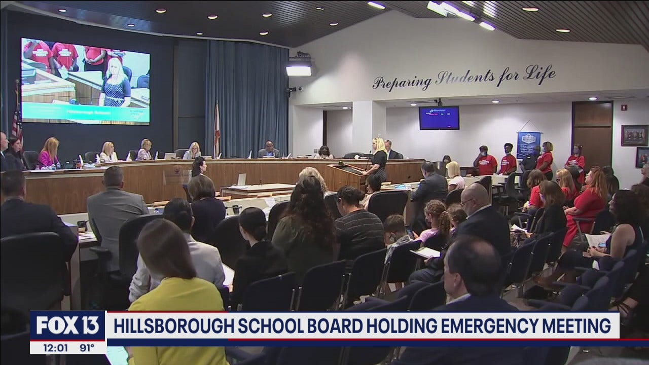 Midday update: Emergency school board meeting | FOX 13 Tampa Bay
