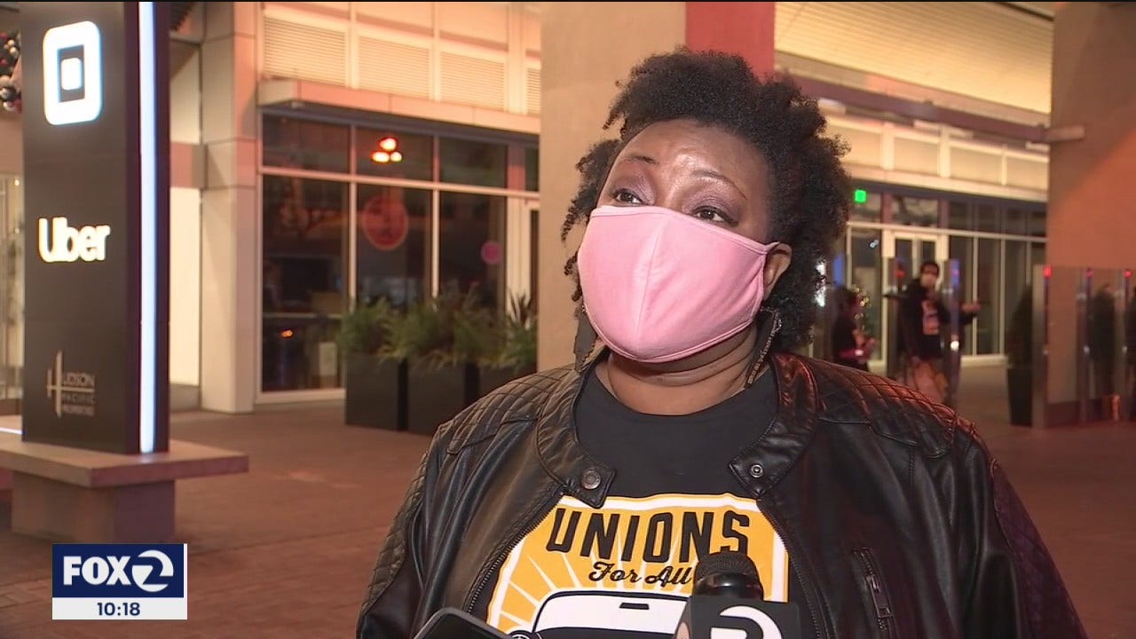 Gig workers protest outside Uber HQ, demand PPE, financial support ...