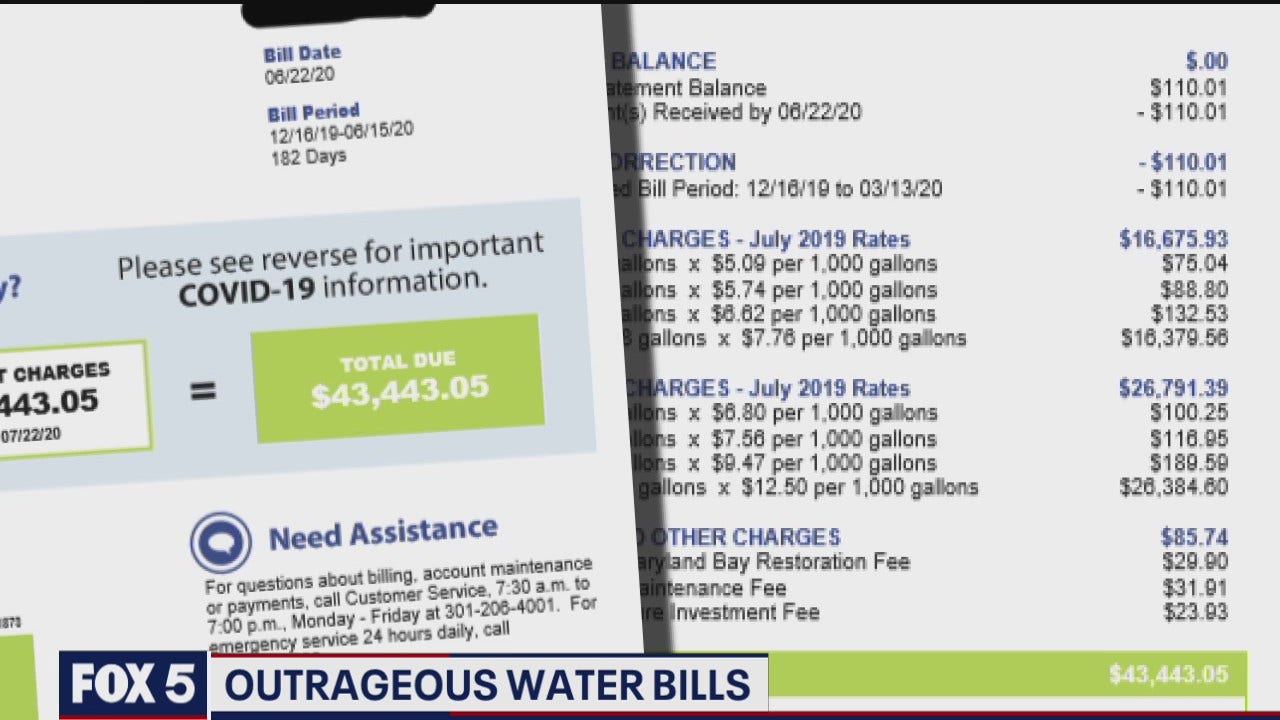 Outrageous water bills | FOX 5 DC