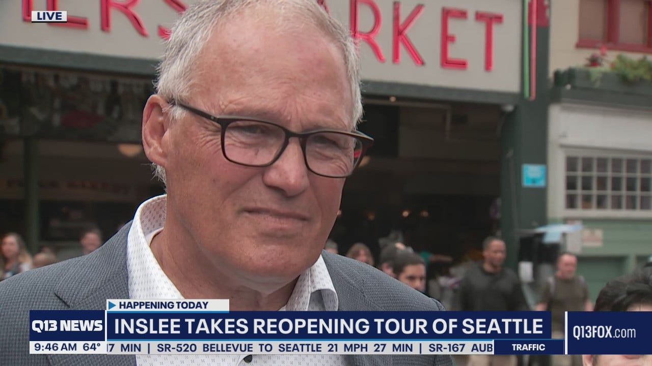 Inslee takes reopening tour of Seattle | FOX 13 Seattle