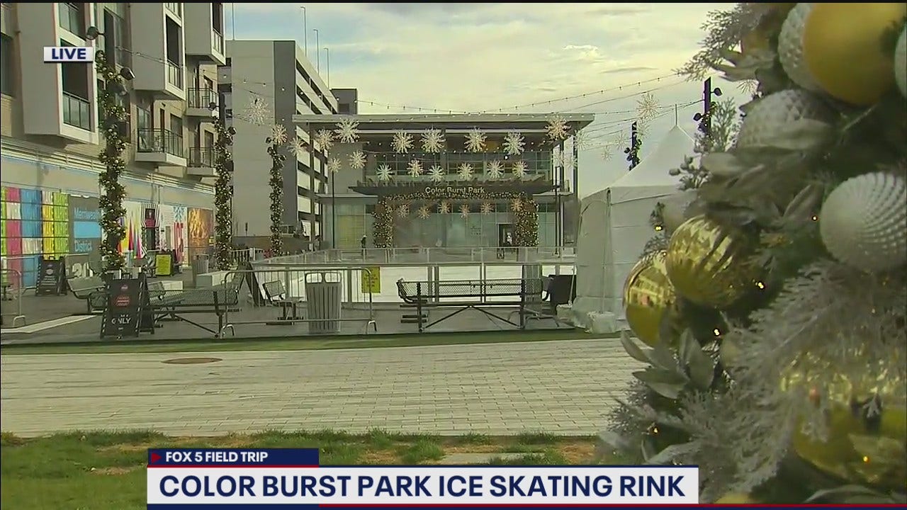 Symphony of Lights at the Color Burst Park Ice Skating Rink | FOX 5 DC